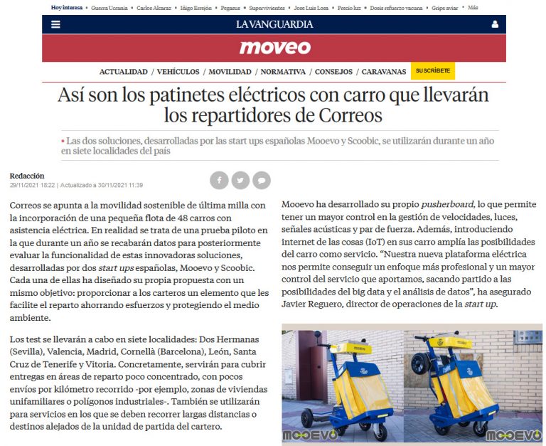 Patinetes electricos con carro para repartidores