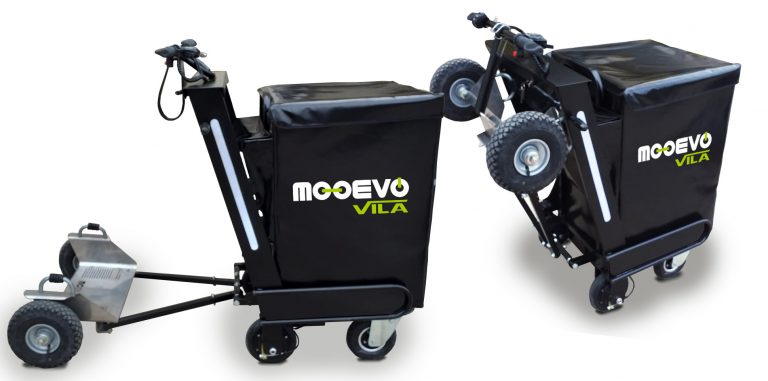 Repartidor con patinete eléctrico